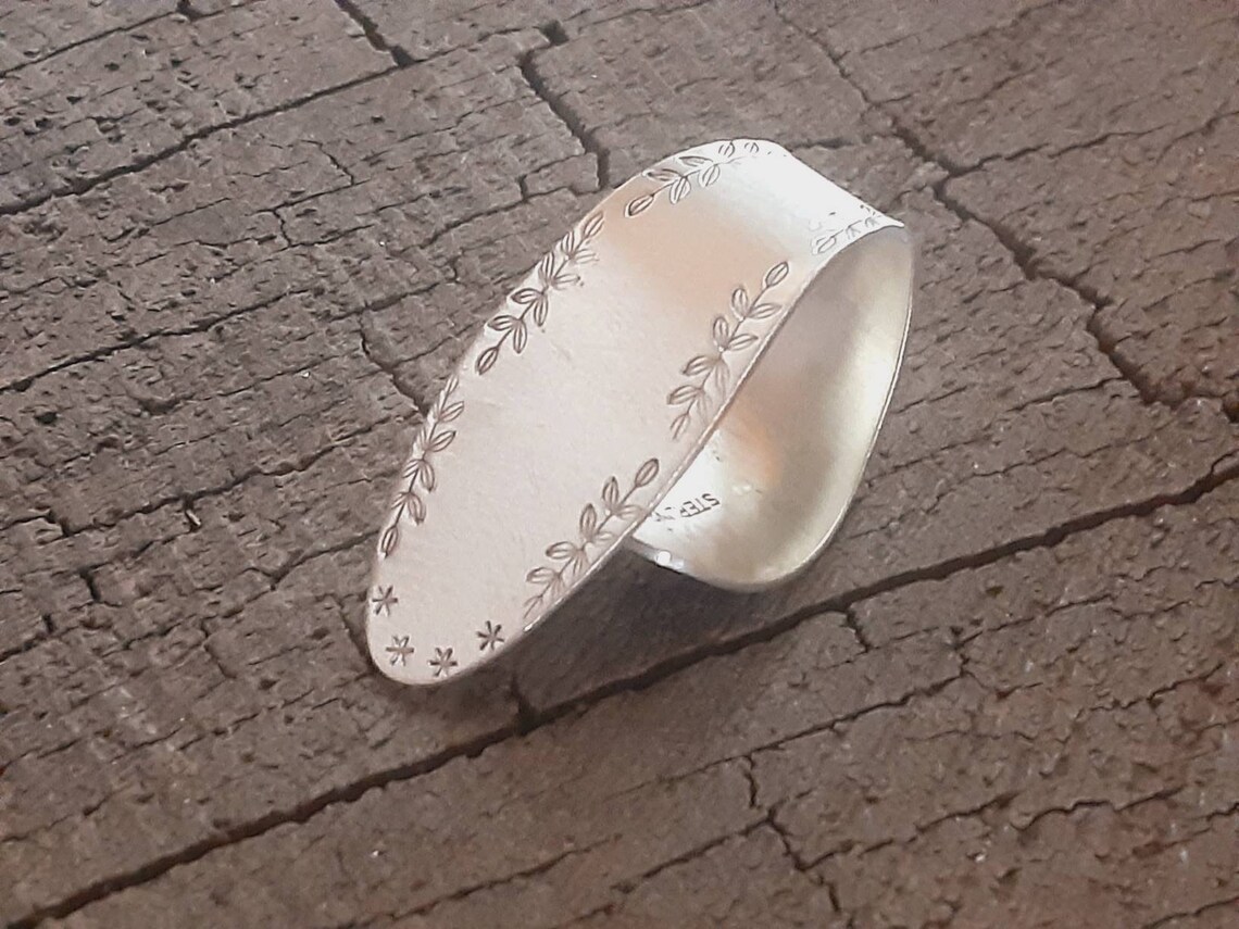 Sterling Silver Thumb Pick Customized With Your Initials | Etsy