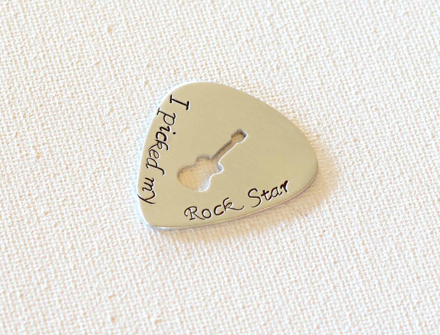 I Picked My Rock Star Guitar Pick With Rocking Guitar Cut Out in ...