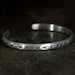 Sterling Silver Half Round Cuff Bracelet With Southwestern Pattern ...