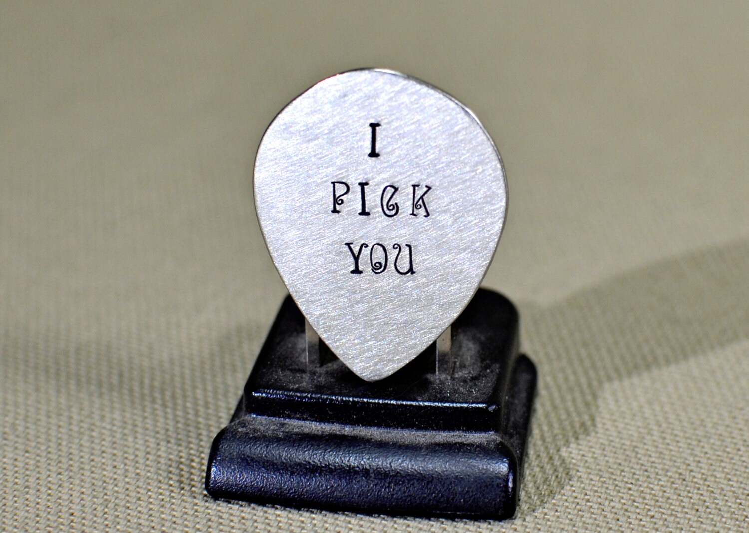 I Pick You Teardrop Aluminum Guitar Pick - GP440 - Etsy