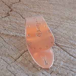 Copper Thumb Pick With Your Name - Custom Thumb Guitar Pick - Etsy