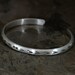 Sterling Silver Half Round Cuff Bracelet With Southwestern Pattern ...
