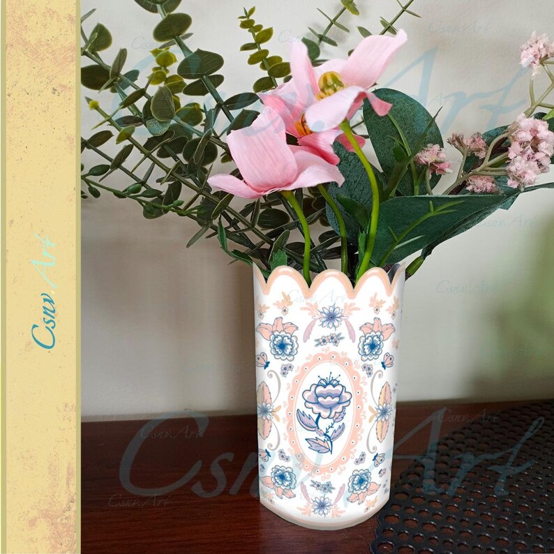 Printable Paper Vase,printable Gift,printable Download,paper Model ...
