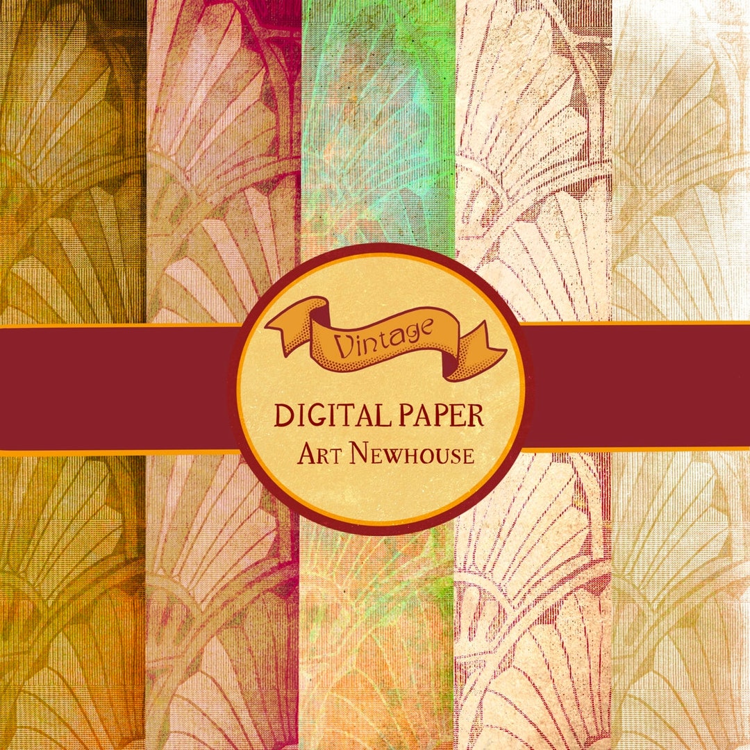 Digital Papers, Printable Digital Paper, Vintage Style Digital Paper ...