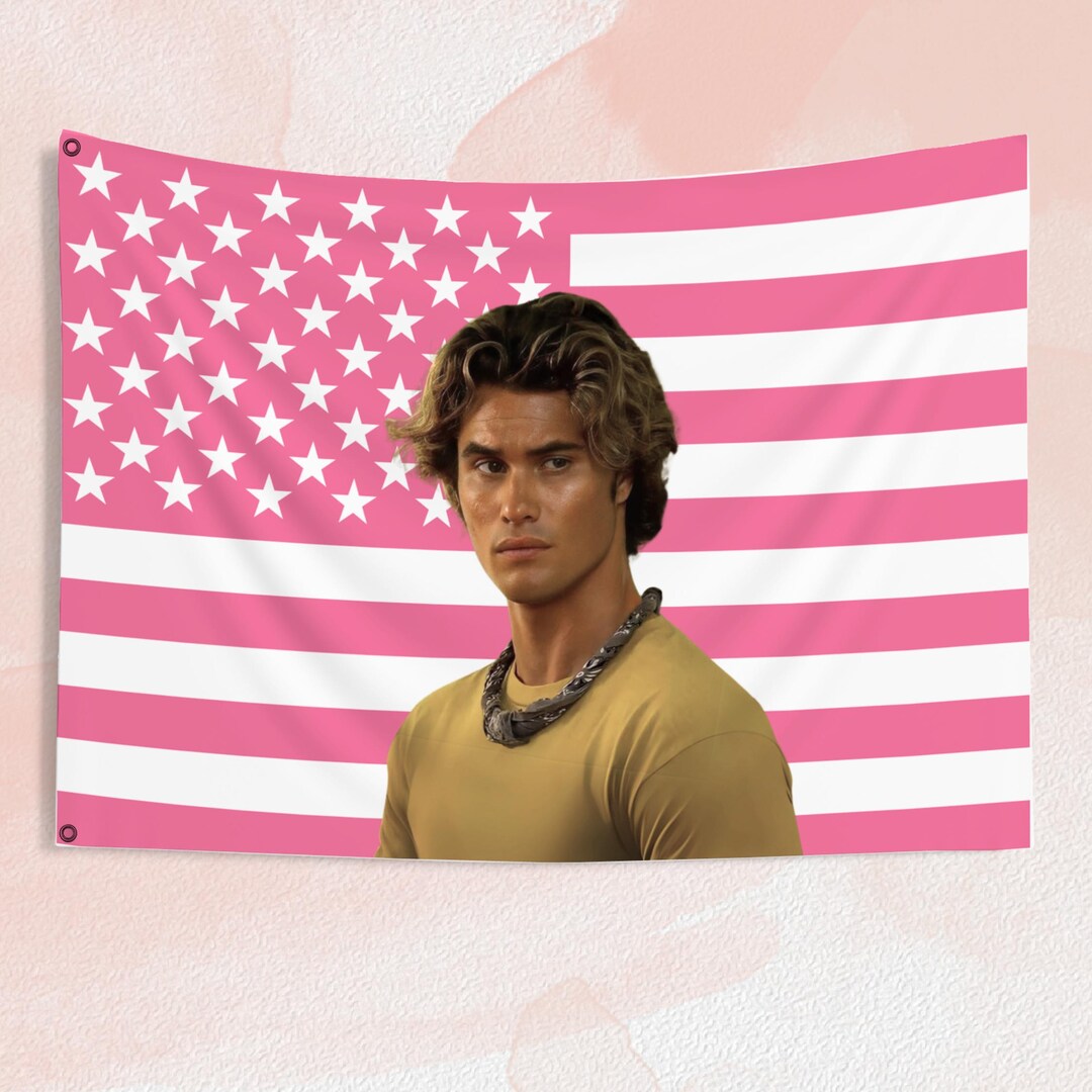 John B | Pink Flag | Chase Stokes Photo | Pink USA America Flag | Outer ...