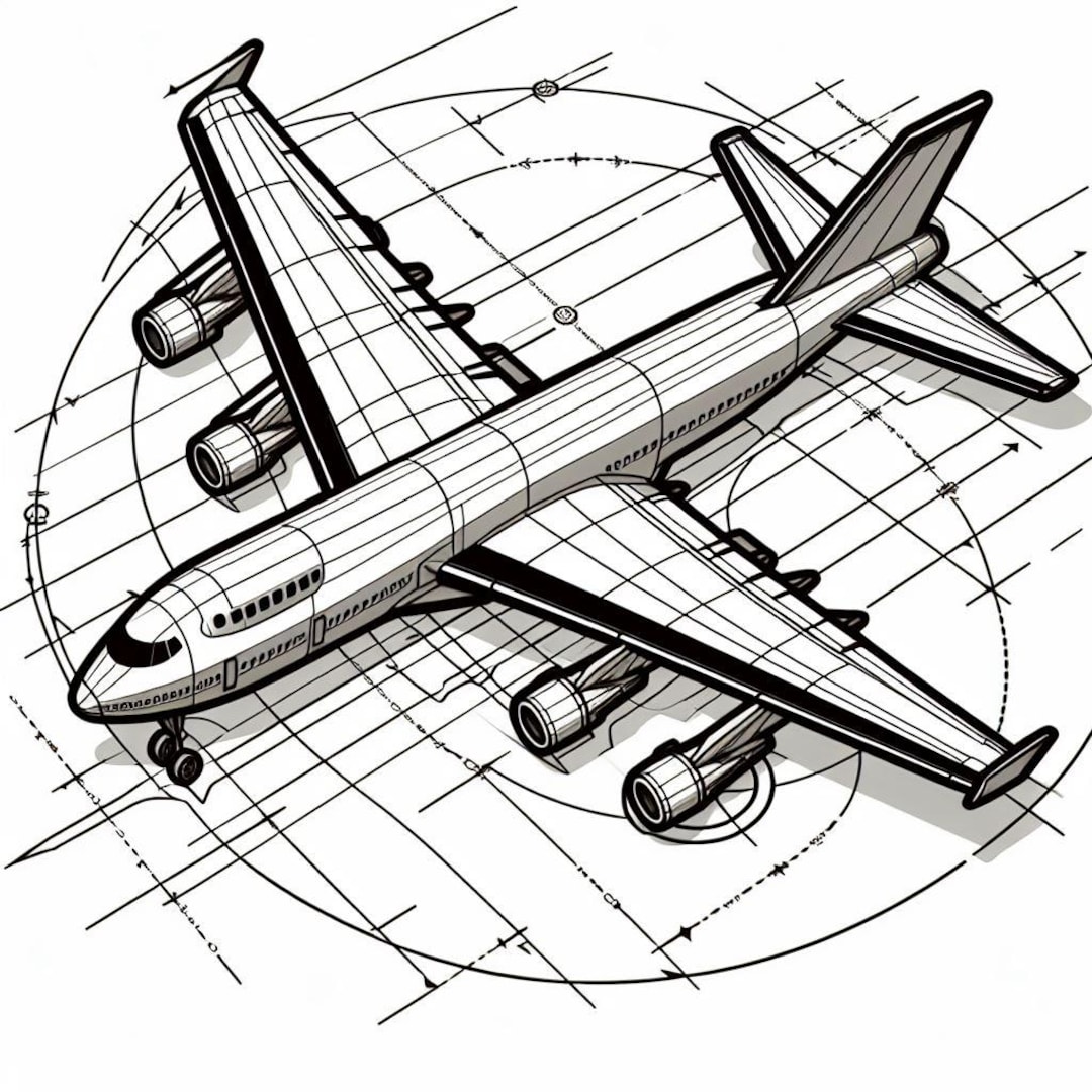 AIRPLANE Coloring Book. 41 Pages. Kids, Printable, Activity, Drawing ...