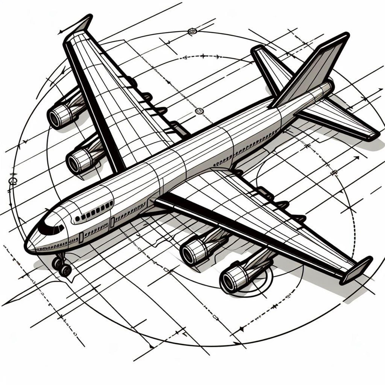 AIRPLANE Coloring Book. 41 Pages. Kids, Printable, Activity, Drawing ...