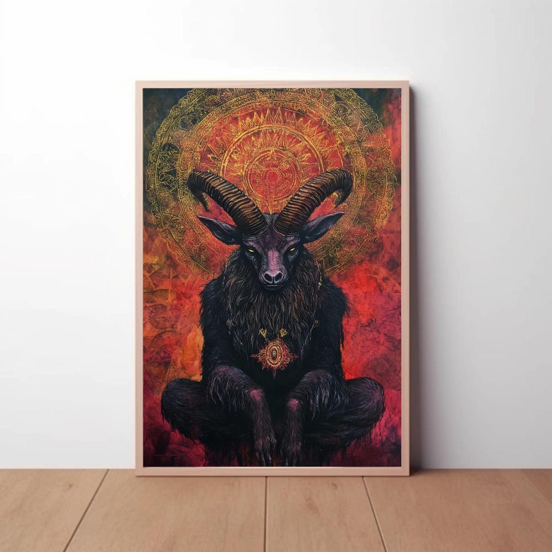 Satanic Symbols Sublimation PNG a Unique Occult Graphic for T-shirts ...