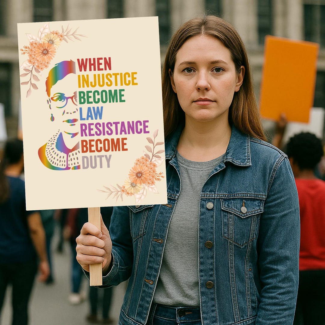 When Injustice Becomes Law Protest Sign, Resistance Becomes Duty ...