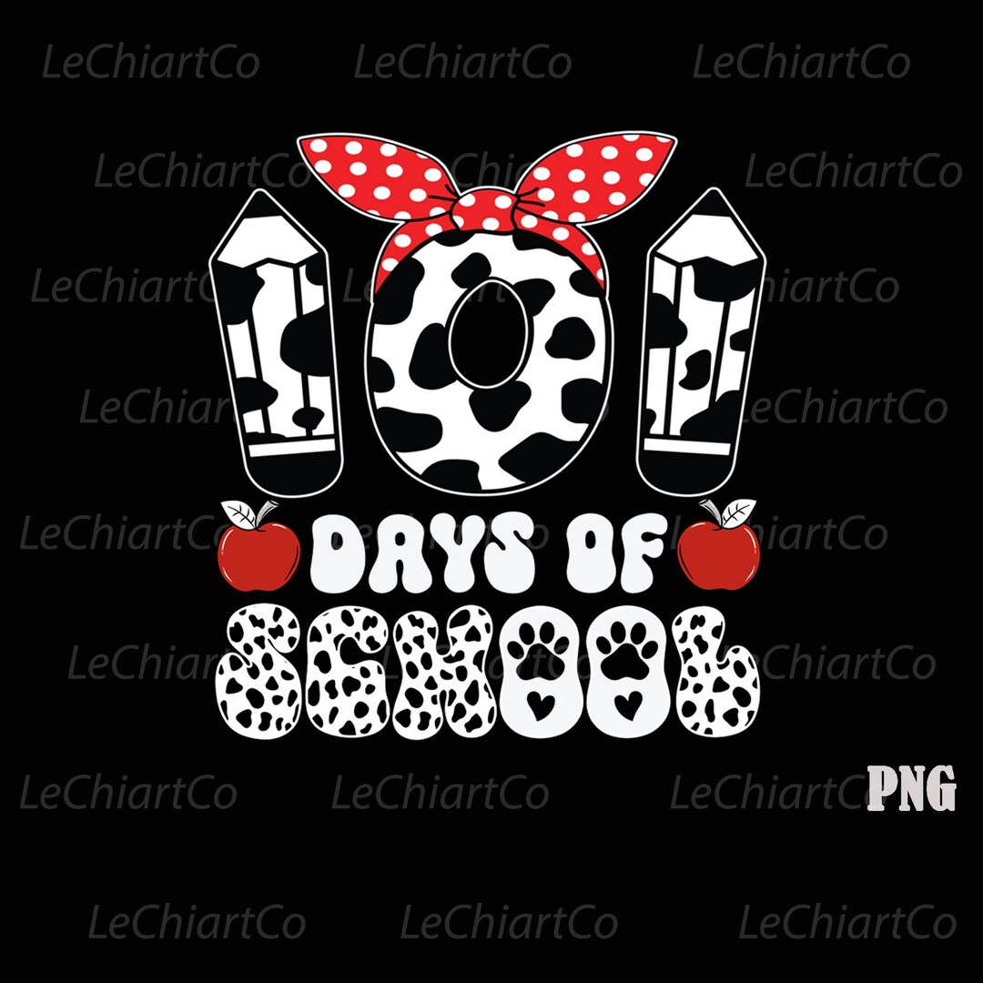 101 Days of School Dalmatian Dog Png, 101 Days of School Png, I ...