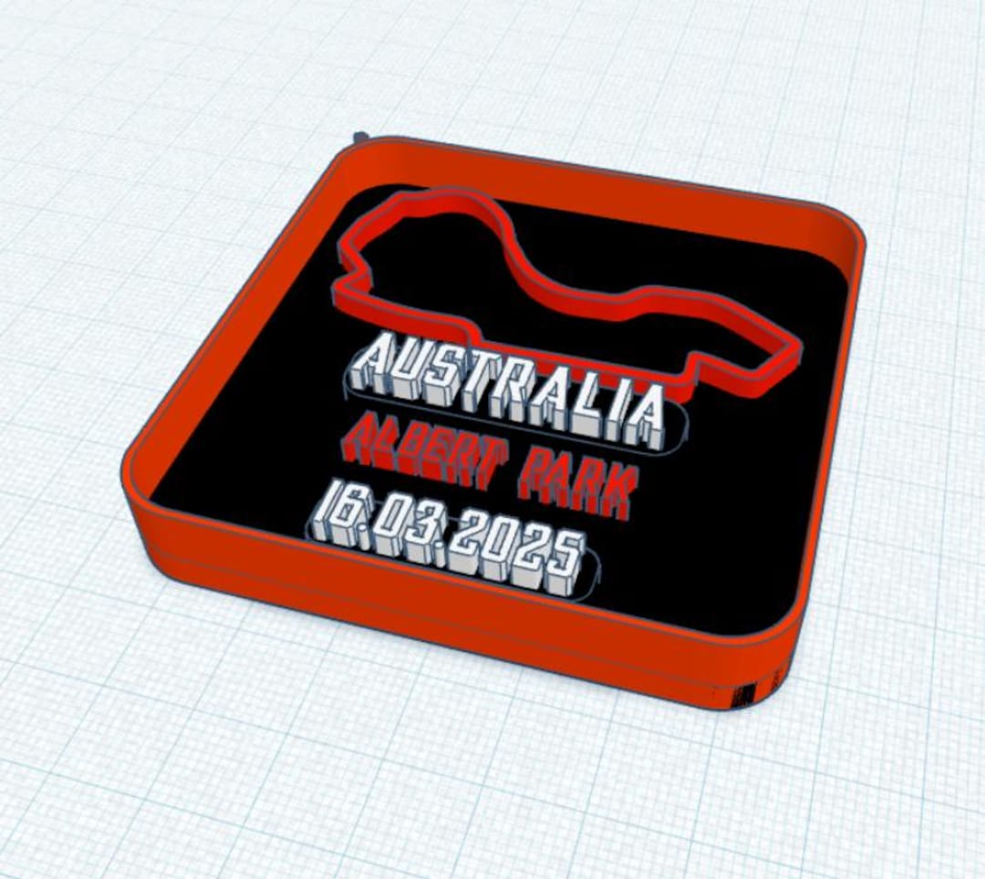 Albert Park Circuit STL - Formula 1 Track 3D Print File - F1 Race Track ...