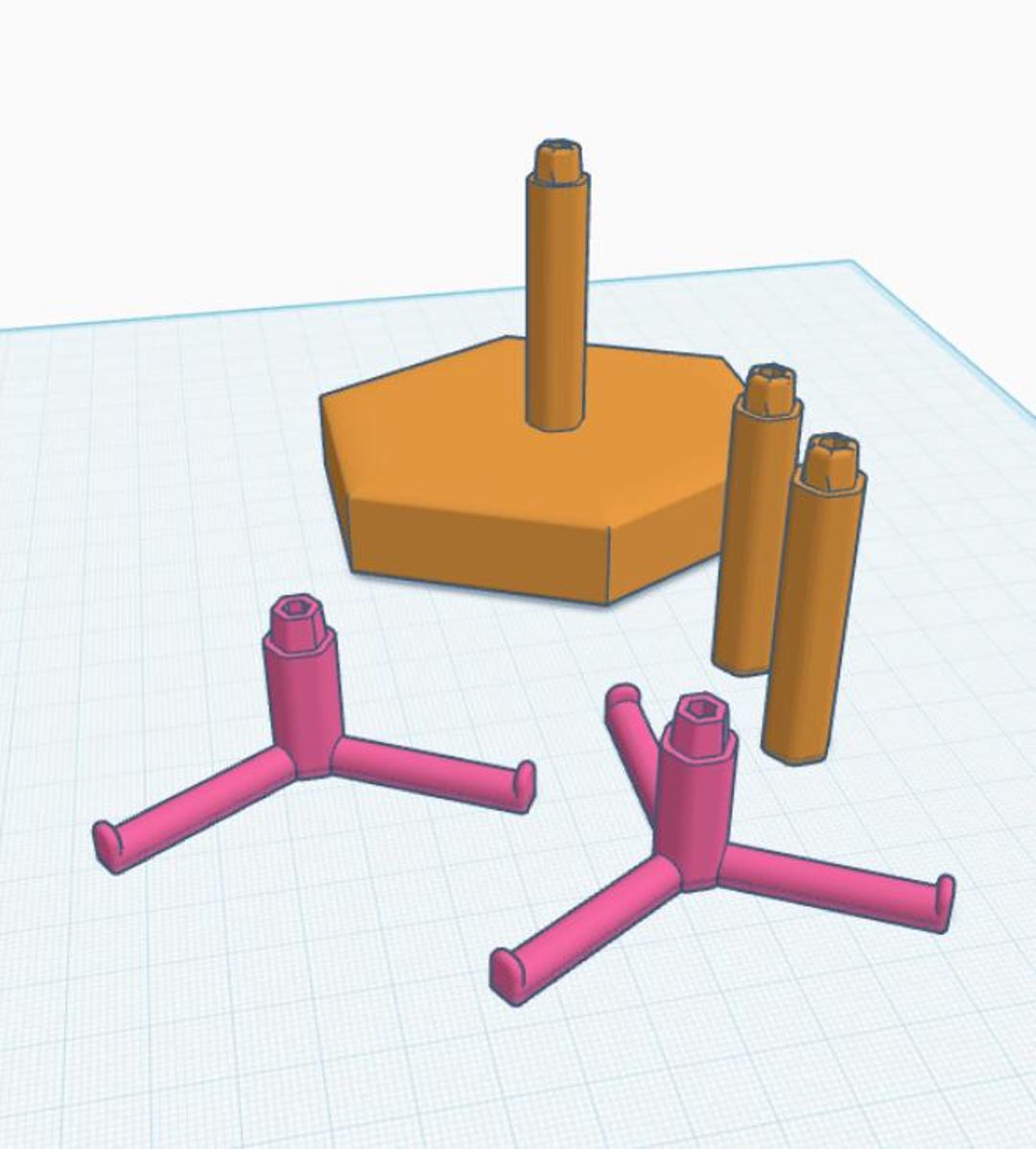 UPDATED VERSION 2.0 3D Printable Keychain Display Stand (multiple ...