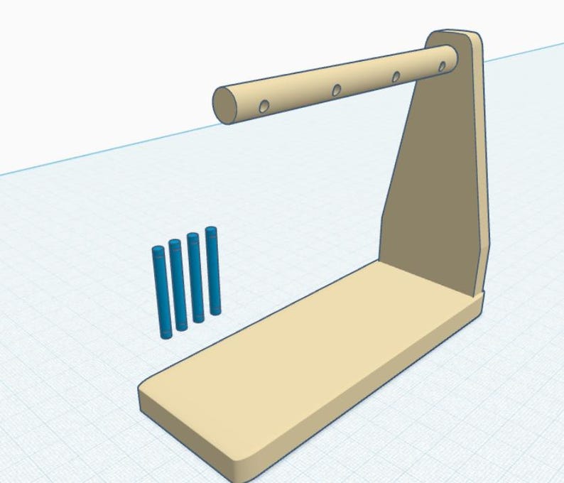 3D Printable Hanging Stand STL File - Multipurpose Display Rack for ...