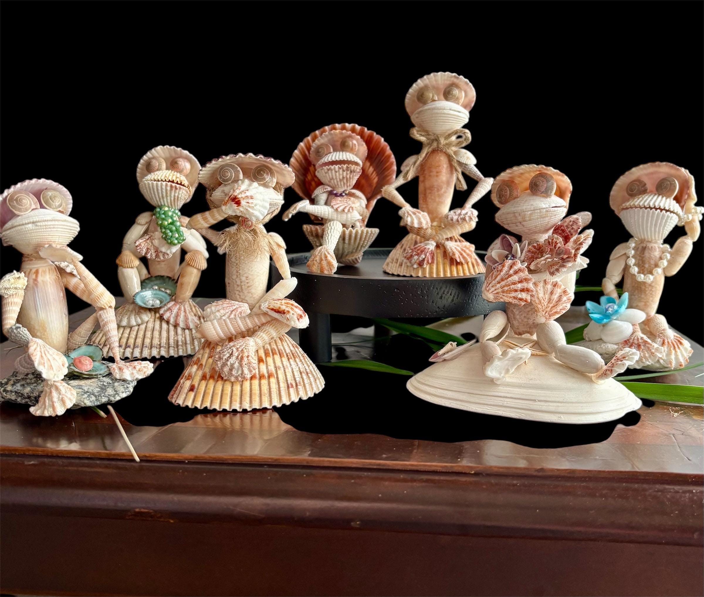 Seashell Frogs, Family, Frog Figurines, Collectibles, Unique Gifts ...