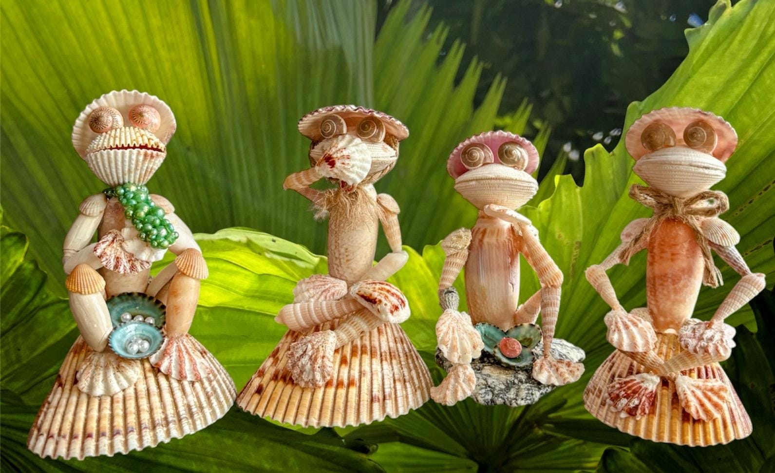 Seashell Frogs, Family, Frog Figurines, Collectibles, Unique Gifts ...