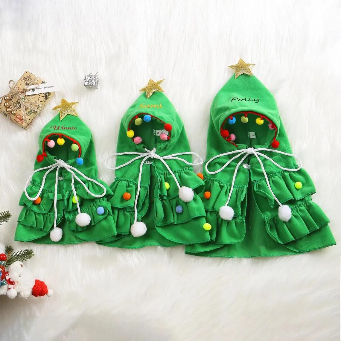 Personalized Pet Christmas Cape With Name，custom Holiday Costume ...