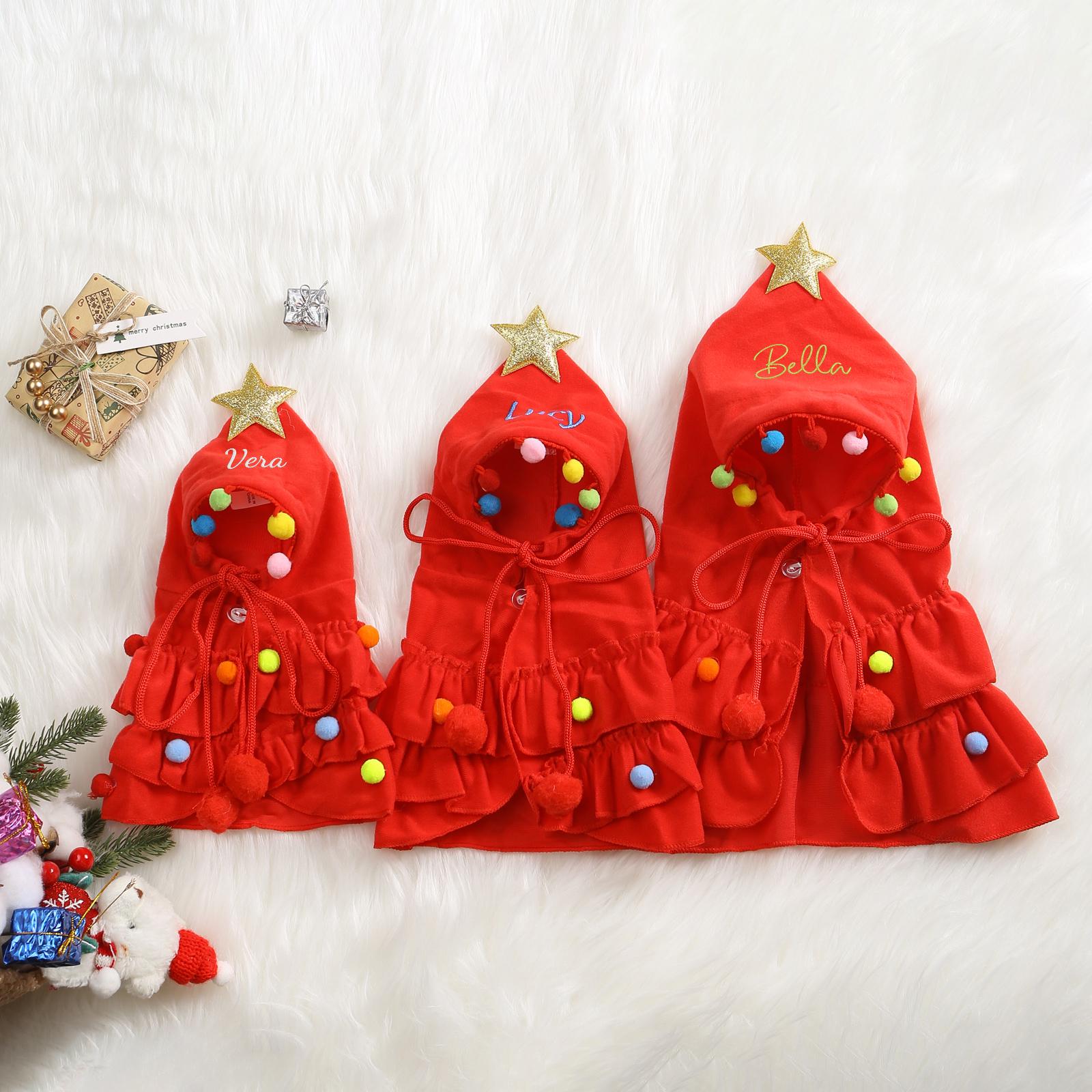 Personalized Pet Christmas Cape With Name，custom Holiday Costume ...