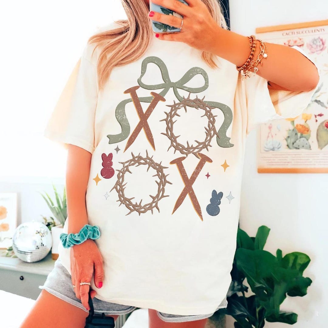 XOXO Nail and Jesus in Crown of Thorns Png, Easter Png, Bible Verse ...