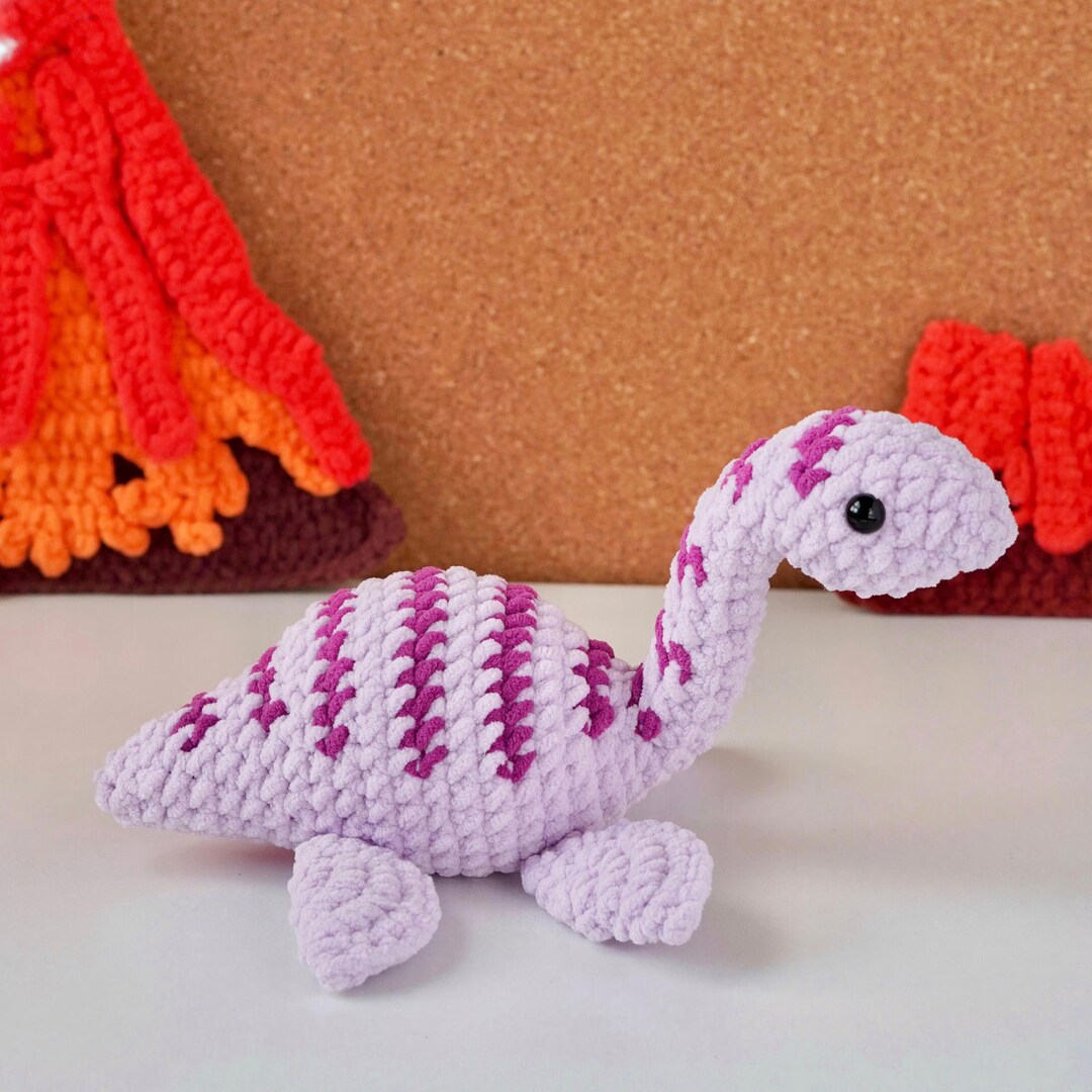 Plesiosaurus No Sew Crochet Pattern, Dinosaur No Sew Pattern, No Sew ...