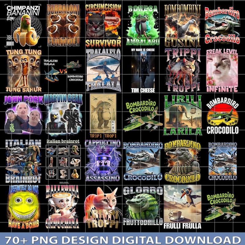 Brainrot Shirts - Etsy