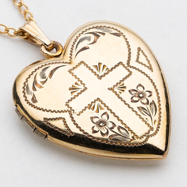 Locket With Cross - Etsy