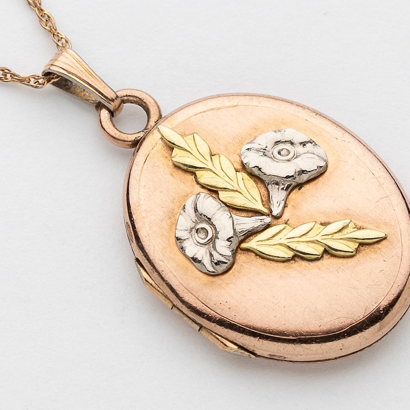 Vintage Locket Necklace - Etsy