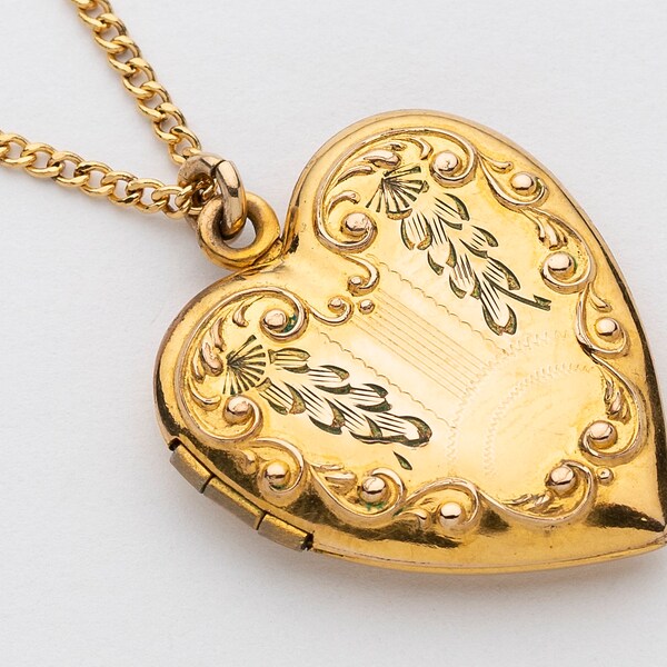 Vintage Heart Locket - Etsy