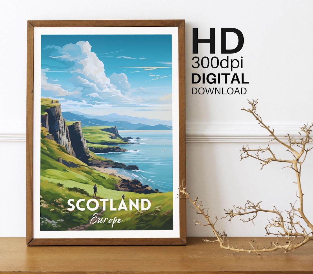 Printable Scotland Poster, Digital Download - Etsy