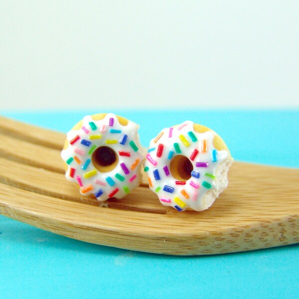 Donut Stud Earrings Etsy Uk