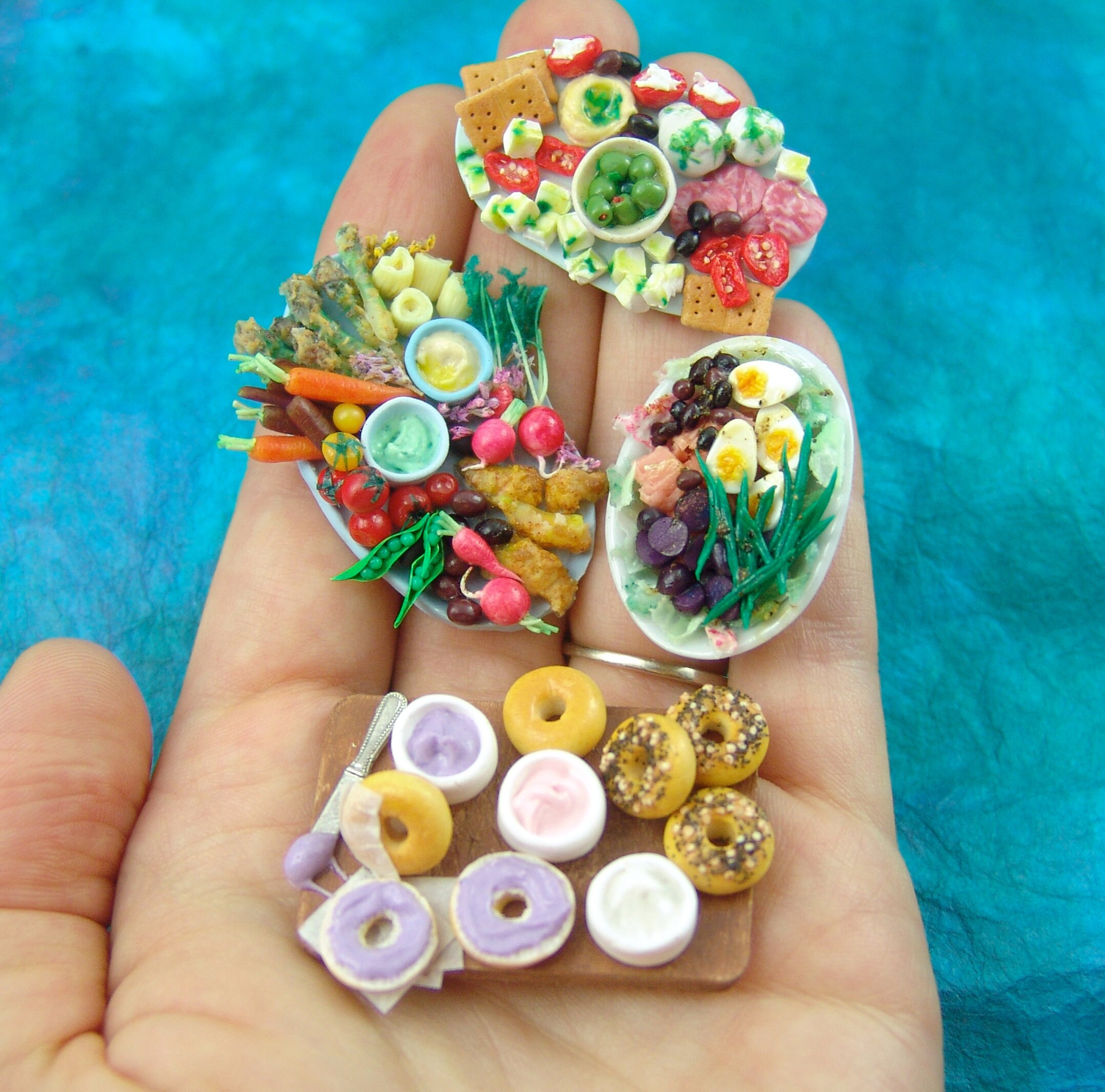 Digital Miniature Tutorial // Pretty Platters in Miniature | Etsy