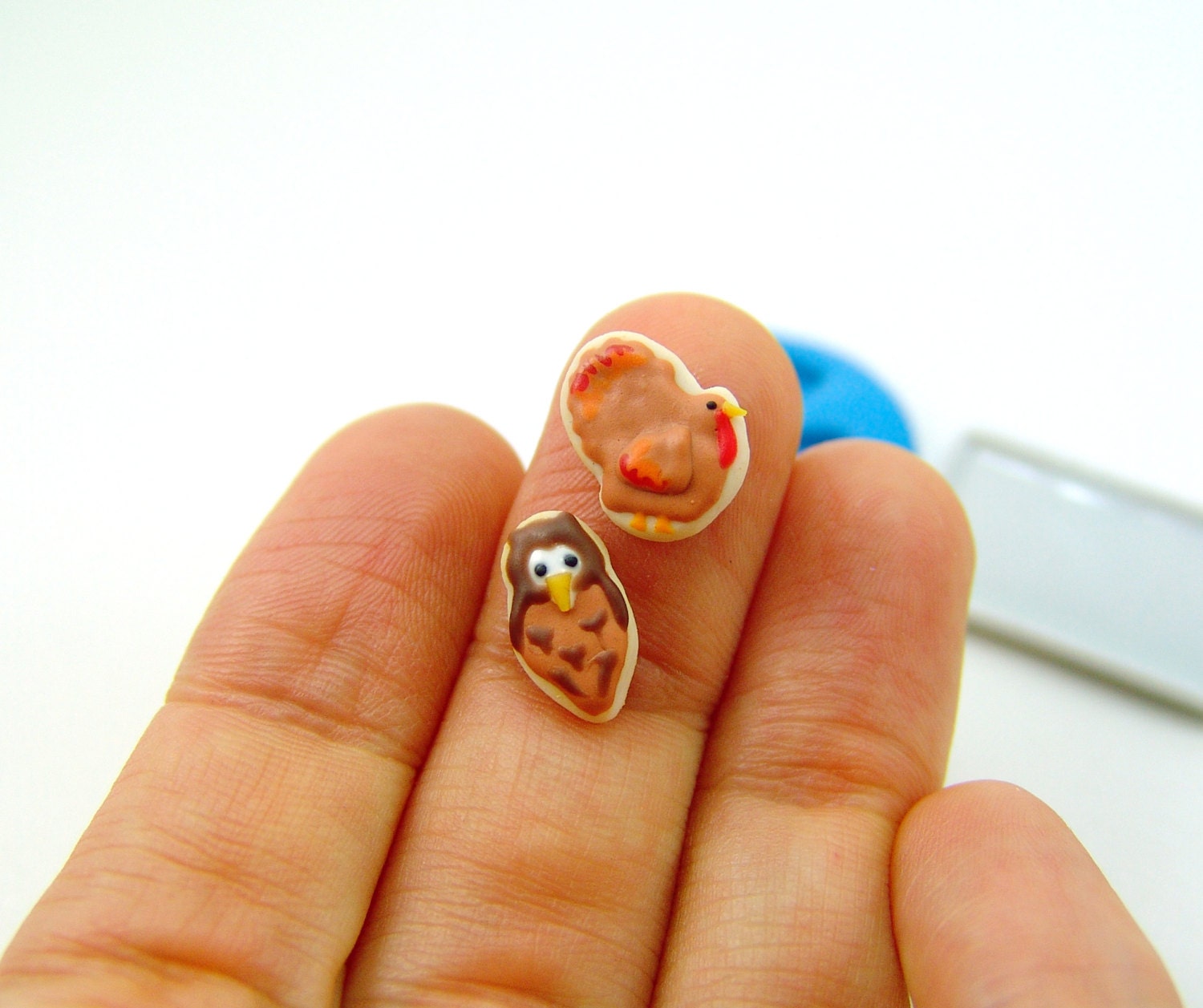 Polymer Clay Mold // Flexible Silicone Mold // Thanksgiving Turkey and ...