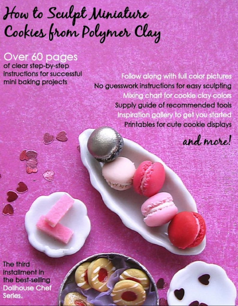 Miniature Tutorial - How to Sculpt Miniature Cookies From Polymer Clay ...