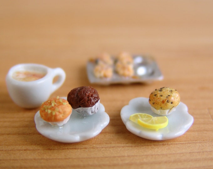 Miniature Coffee With Muffins 1/12 Scale - Etsy