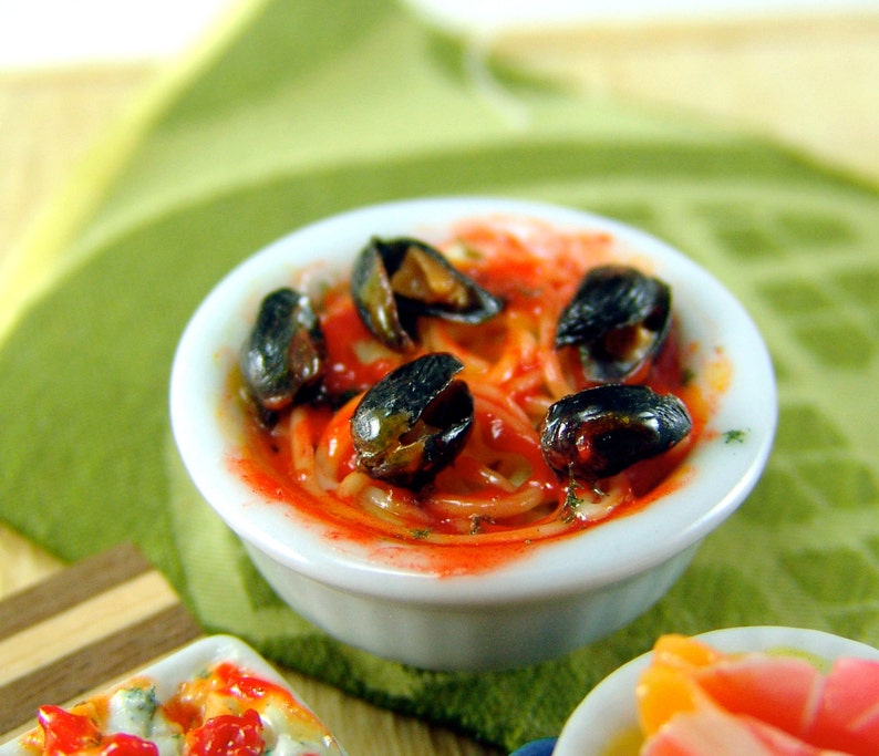Polymer Clay Mold // Mussel Shell Mold in 1:12 Scale // Miniature Food ...