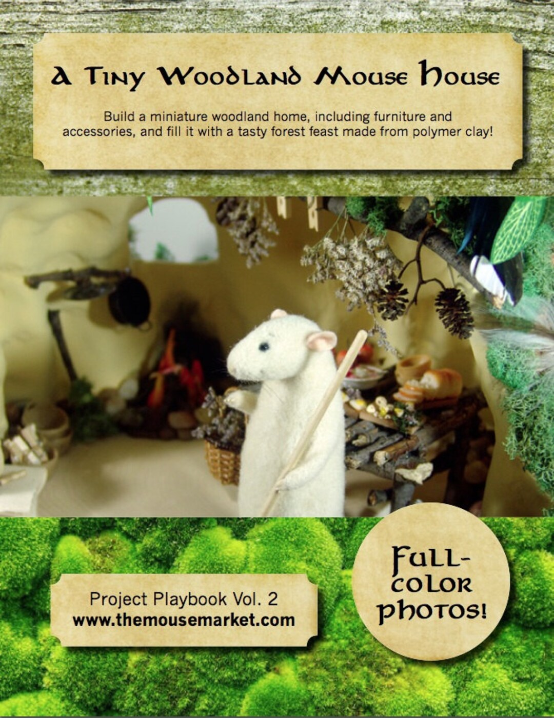 Miniature Tutorial // A Tiny Woodland Mouse House // Digital Tutorial ...