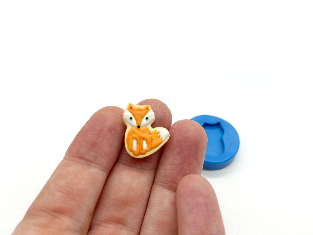 Polymer Clay Mold // Fox, Raccoon or Cat Cookie for 1:6 Scale // Blythe ...