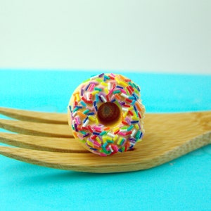 Food Ring // Donut Ring in Rainbow Sprinkles Deluxe // Adjustable Ring ...