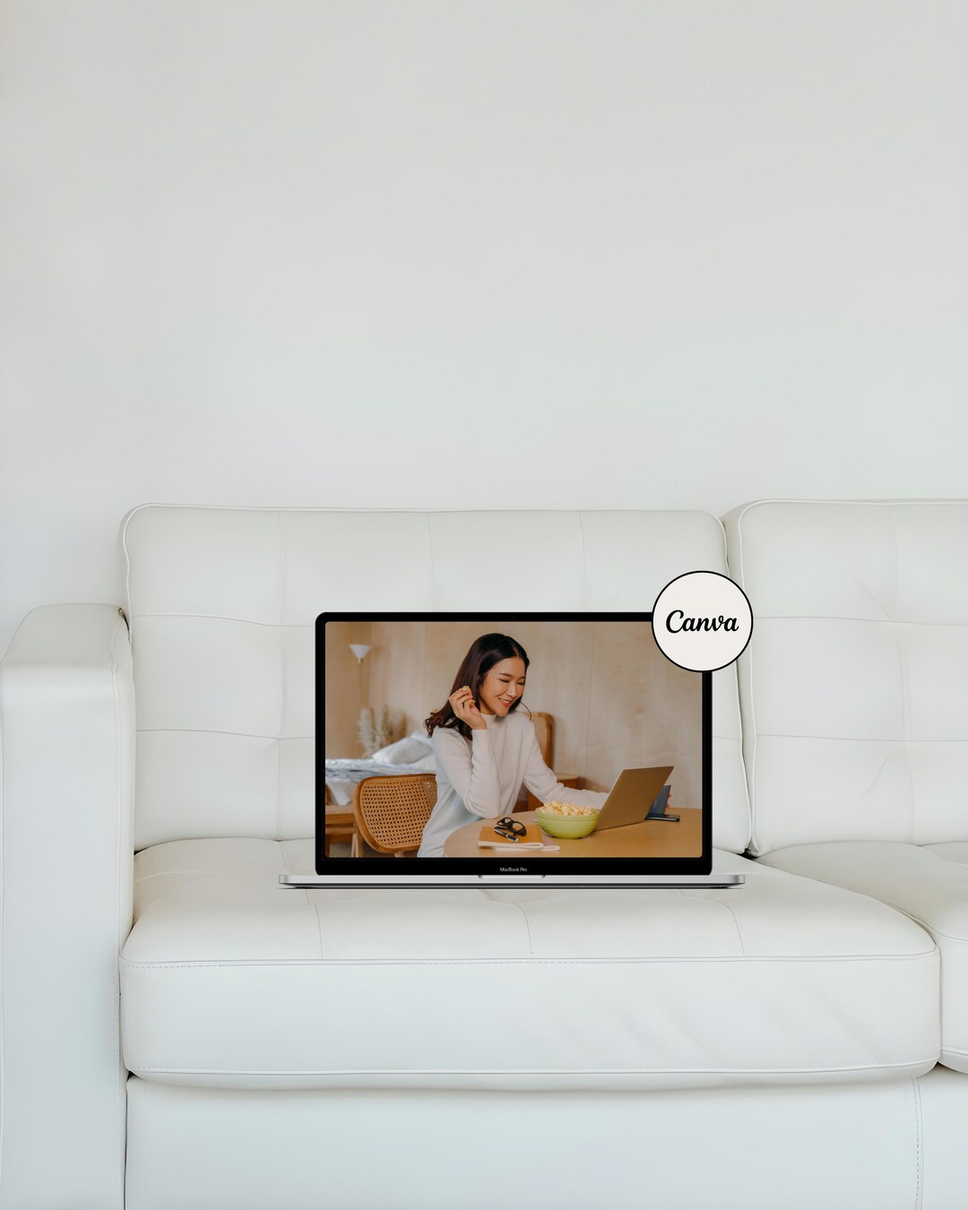 Aesthetic CANVA MacBook Mockup, Digital Product Mockups, MacBook Mockup ...