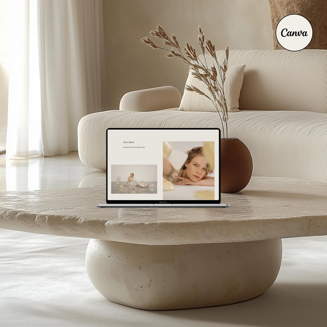 Aesthetic CANVA MacBook Mockup, Digital Product Mockups, MacBook Mockup ...