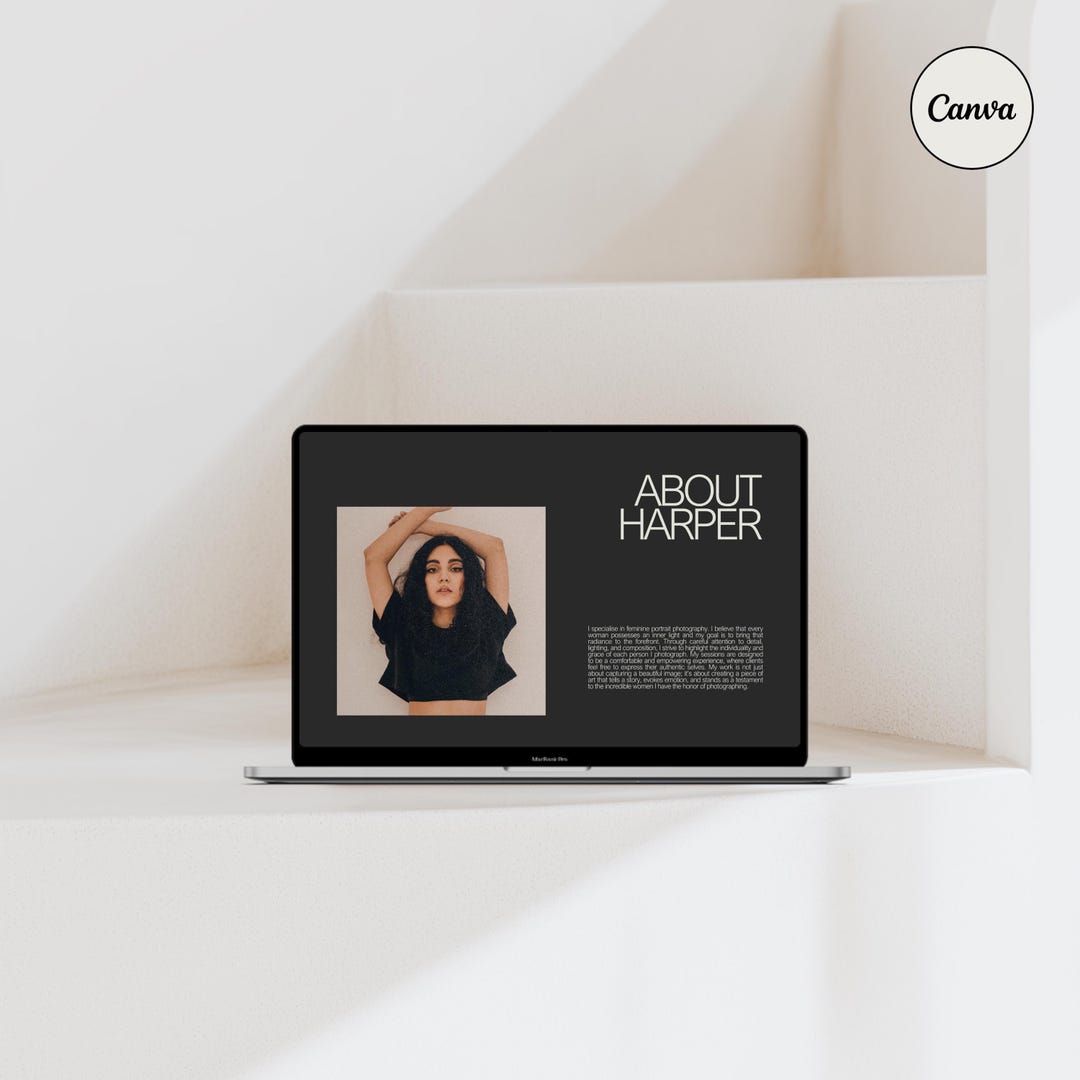 Aesthetic CANVA MacBook Mockup, Digital Product Mockups, MacBook Mockup ...