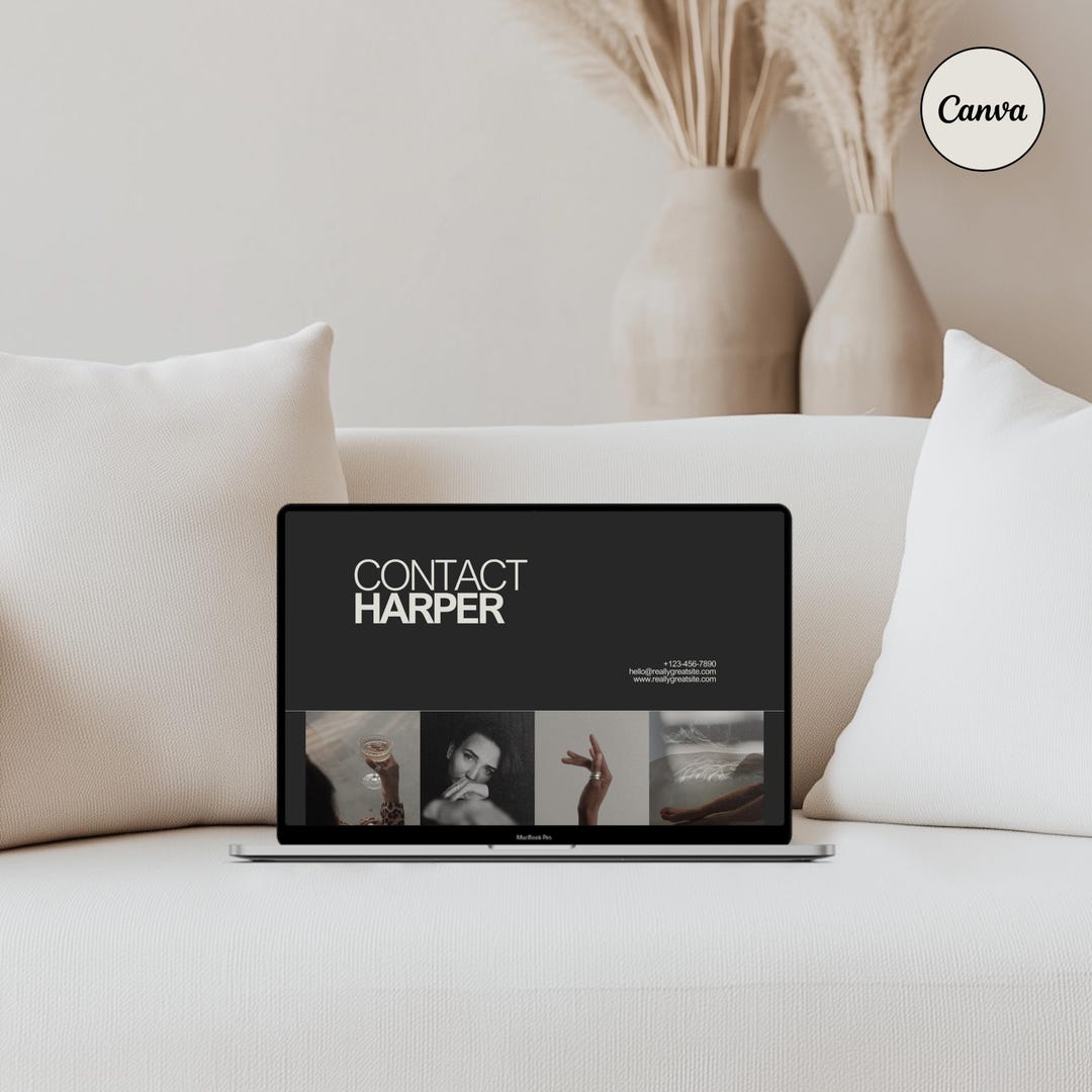Aesthetic CANVA MacBook Mockup, Digital Product Mockups, MacBook Mockup ...