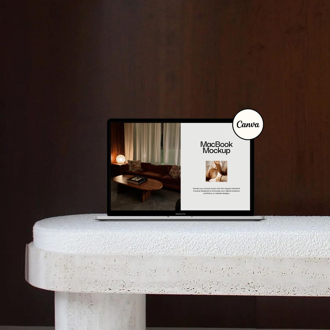 Aesthetic CANVA MacBook Mockup, Digital Product Mockups, MacBook Mockup ...
