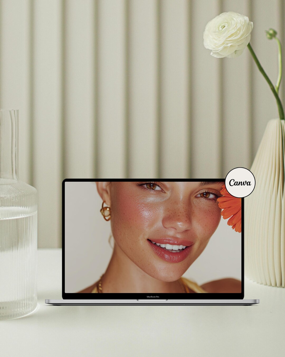 Aesthetic CANVA MacBook Mockup, Digital Product Mockups, MacBook Mockup ...