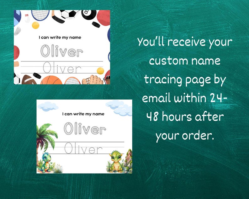 Custom Name Tracing Worksheet : Printable Handwriting Practice Sheet ...