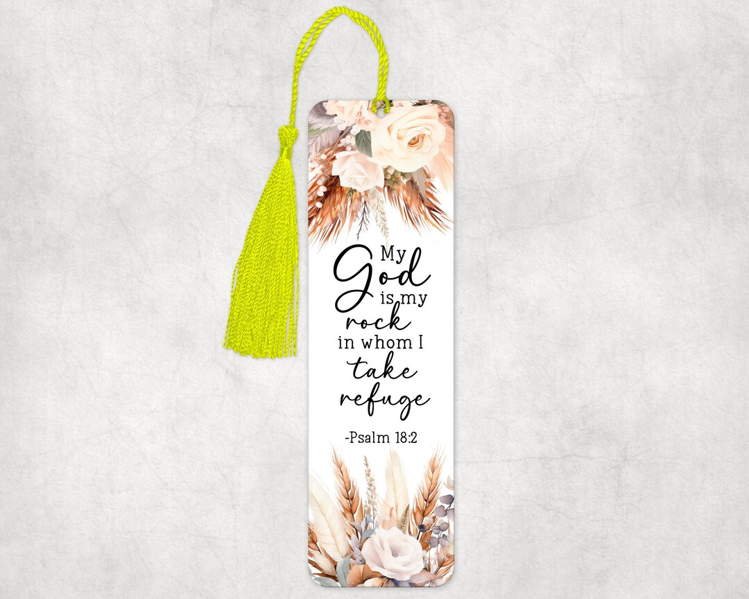 Metal Bookmark - Religion - My God is My Rock - Etsy