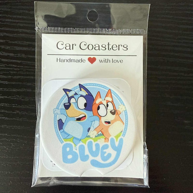 Bluey Coasters Car - Etsy