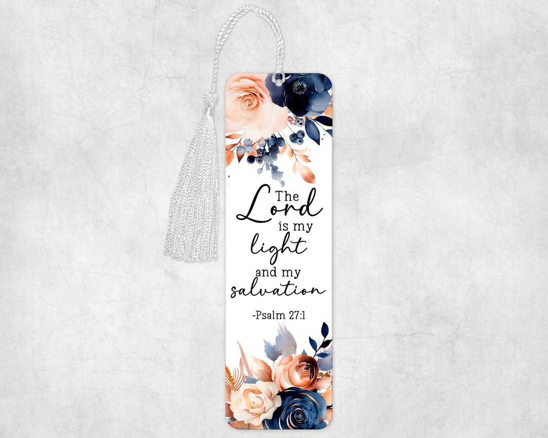 Metal Bookmark - Religion - the Lord is My Light - Etsy
