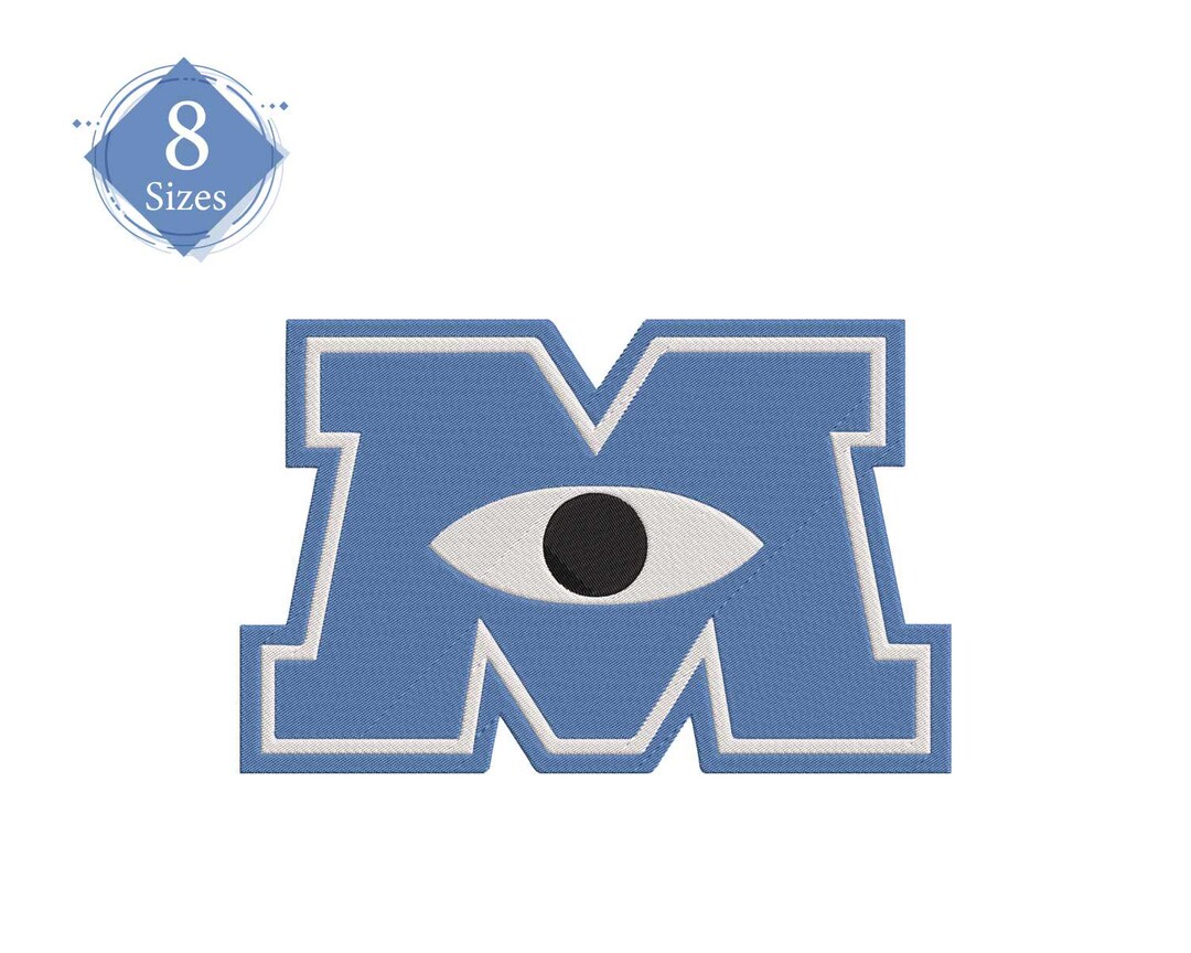 Monsters Inc Inspired Machine Embroidery Design 8 Sizes Instant ...