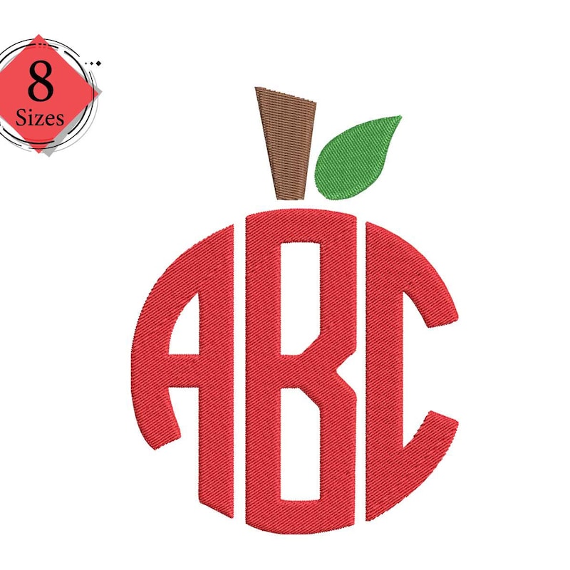 Apple Monogram - Etsy