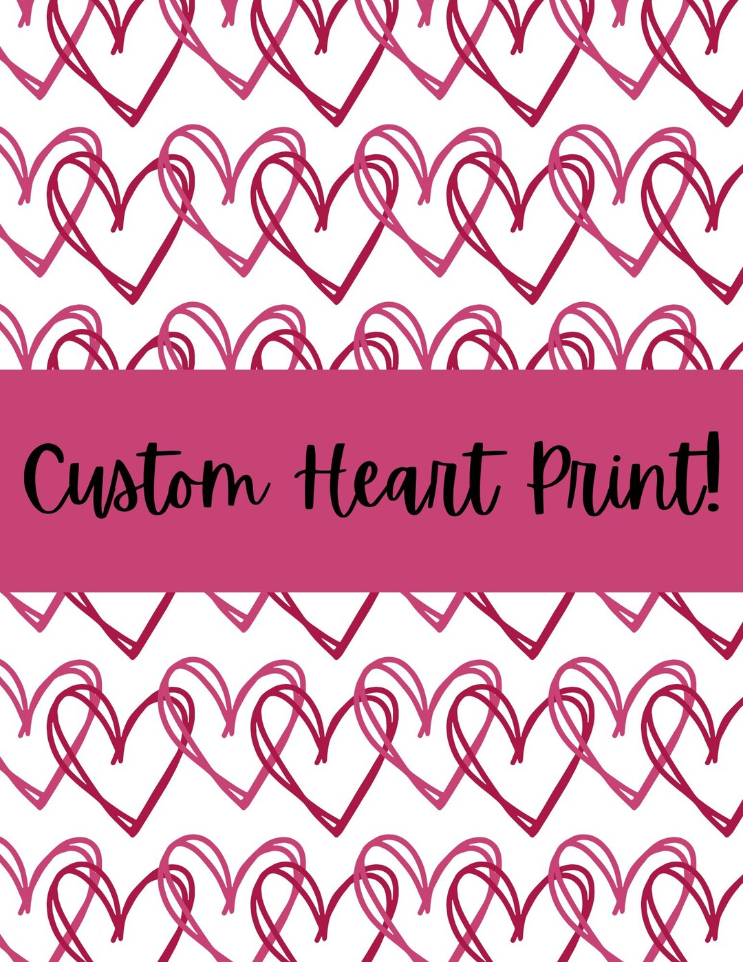 Custom Hearts Digital Print - Etsy